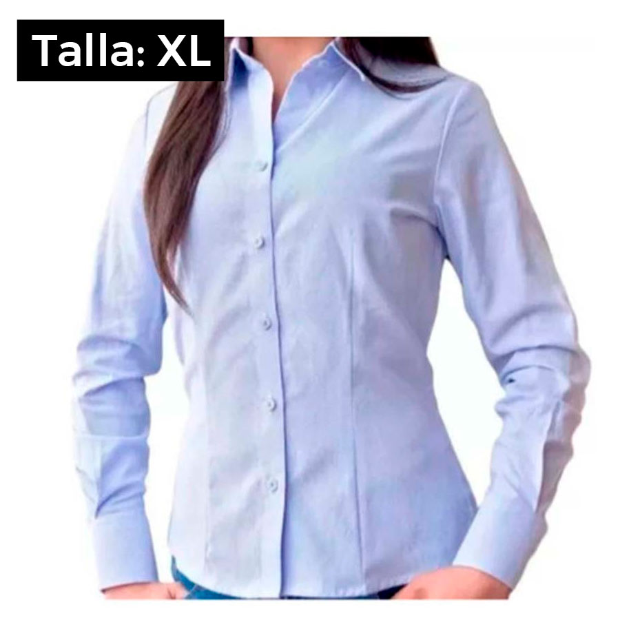 Blusa Oxford Azul Italiano T/XL — Grupo Casa Lima
