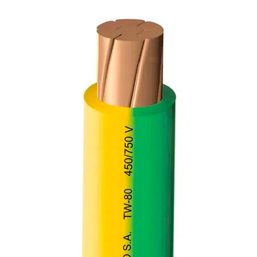 Cable de cobre aislado con PVC TW-80+PLUS 10AWG (1 Rollo) — Grupo Casa Lima